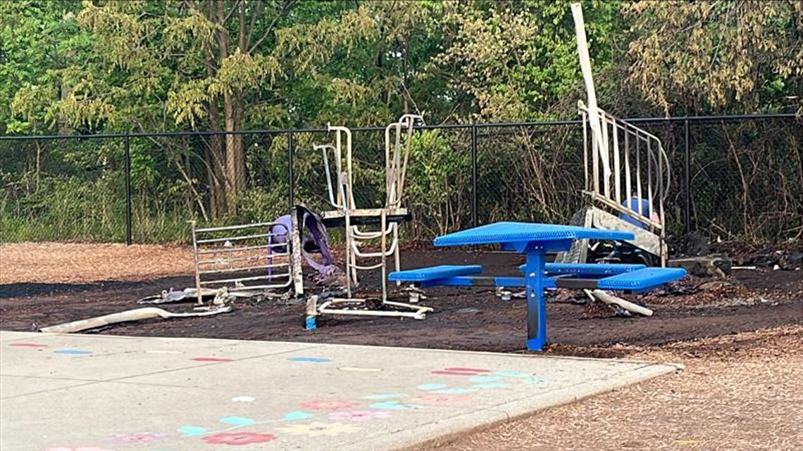 Suspicious fire on Marshall STEMM Academy playground | wtol.com