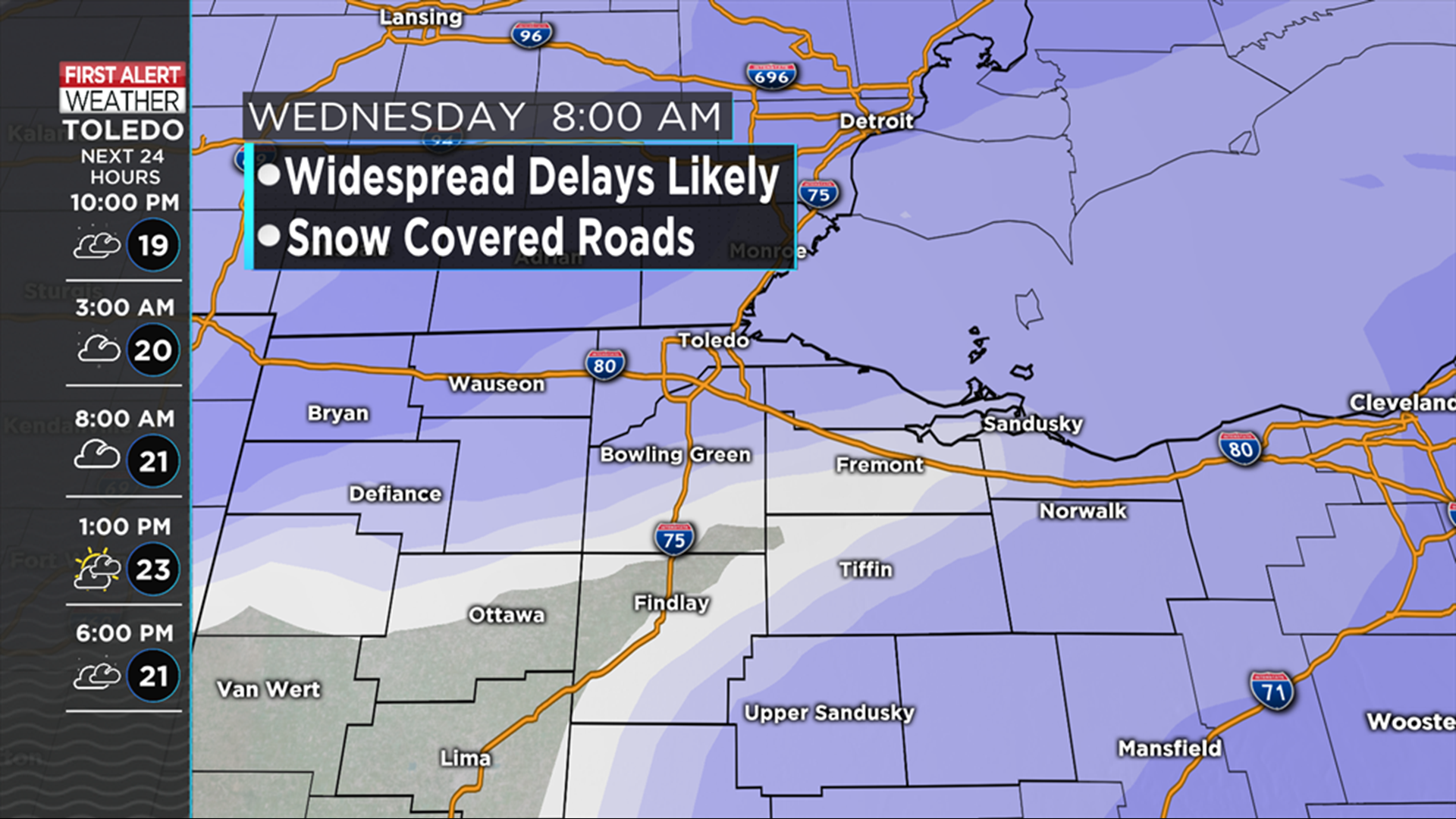First Alert: More Snow Wednesday! | wtol.com