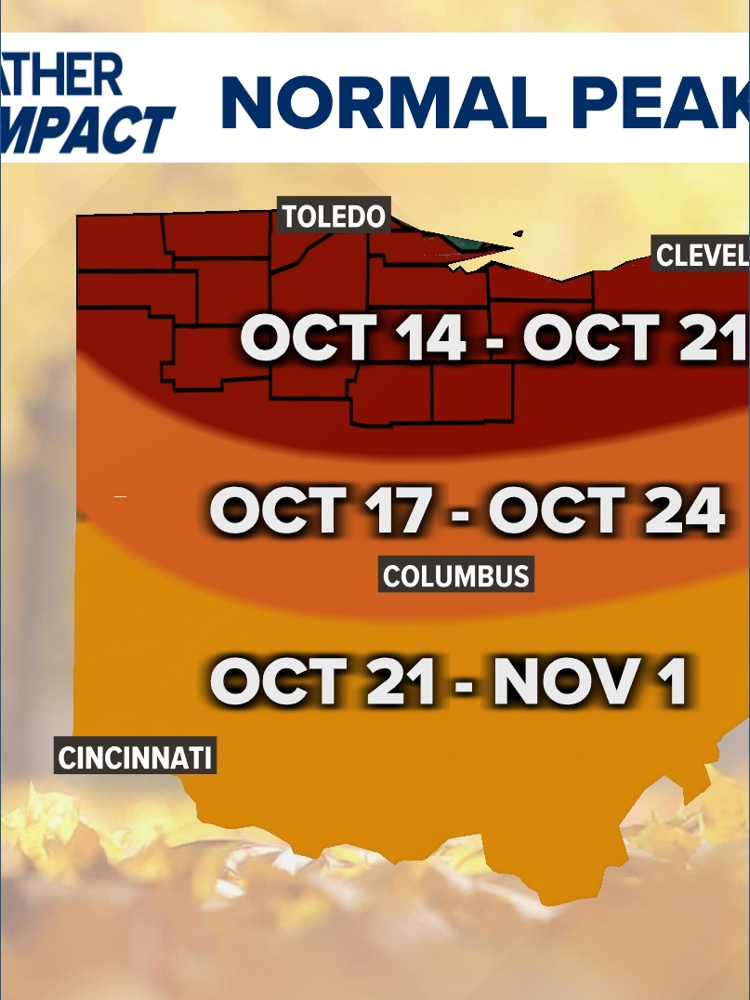 Ohio fall foliage peaks in October with vibrant colors | wtol.com