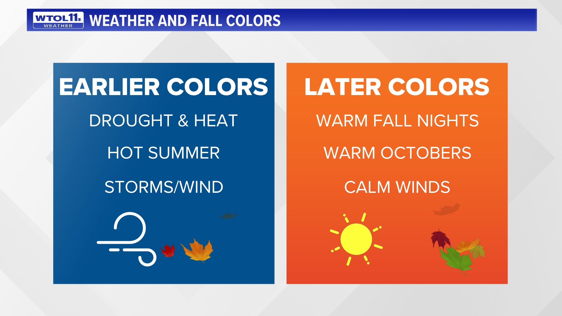 How weather impacts fall leaf colors | Climate Friday | wtol.com