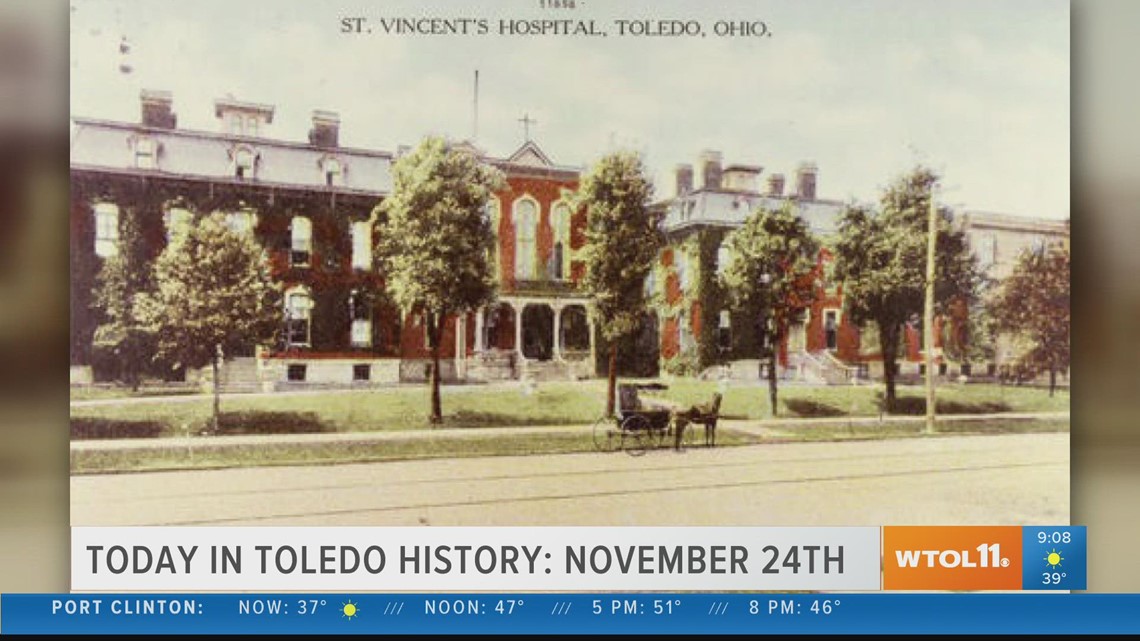 Today in Toledo History | St. Vincent's Hospital opens in 1855; Average ...