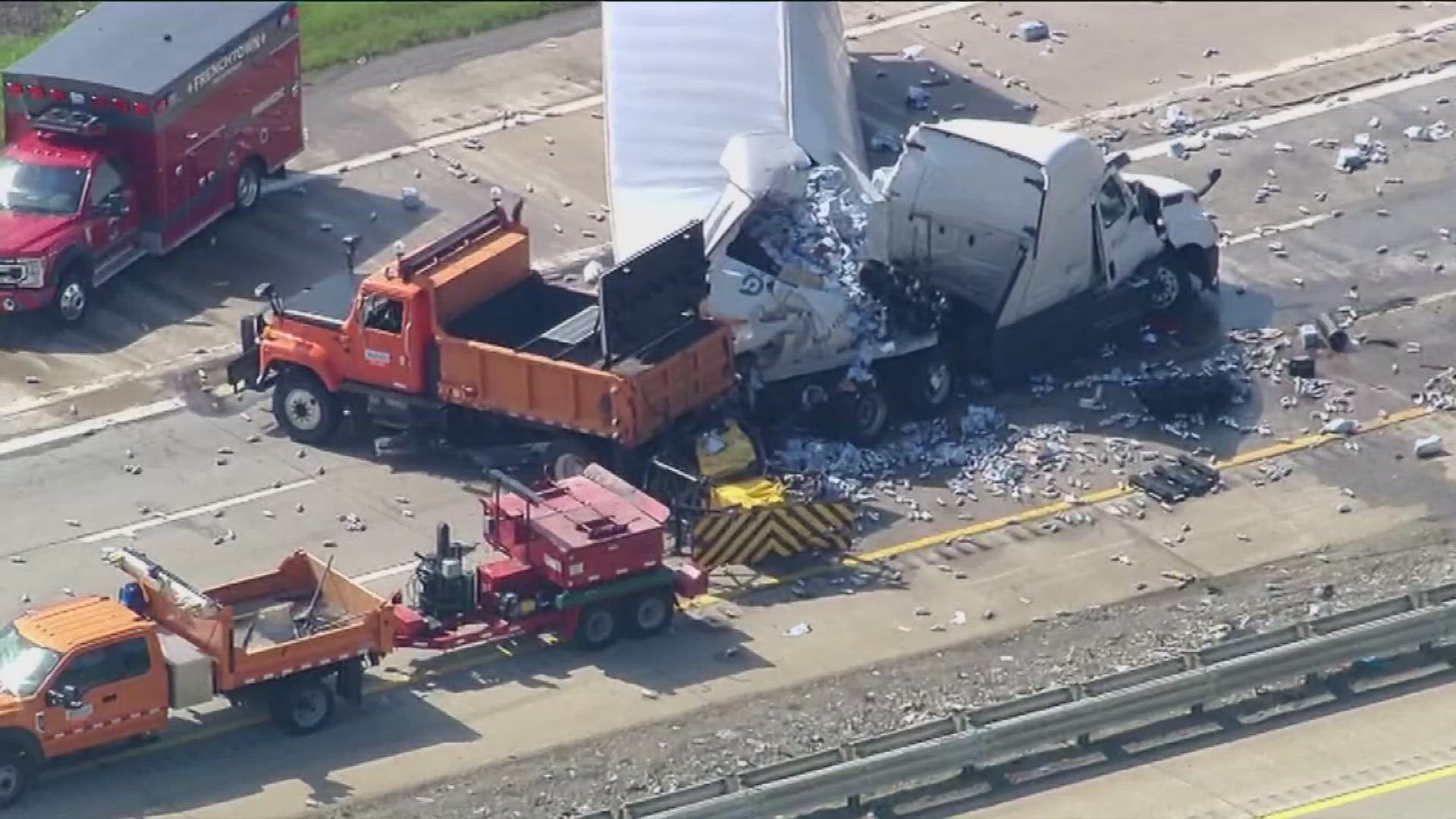 An attenuator truck may have saved lives in Michigan crash on I-75 ...