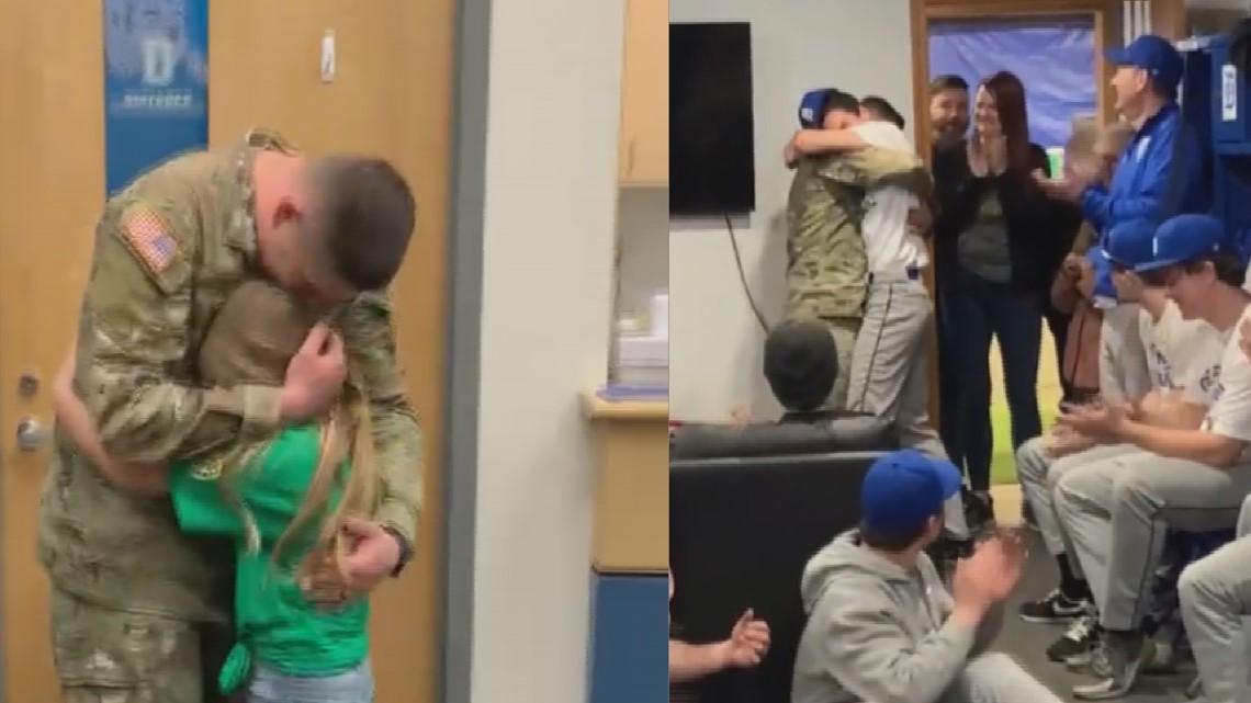 Homecoming: Sergeant surprises kids at Defiance Elementary | wtol.com