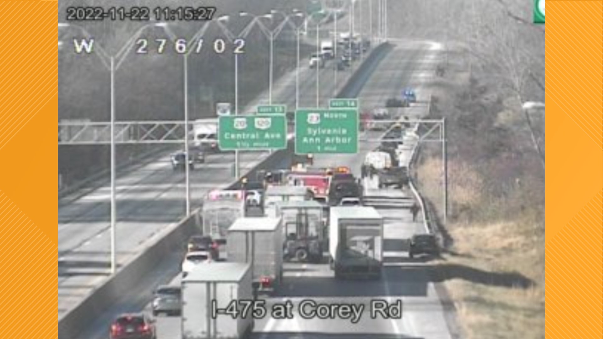 Westbound I-475 closed in Toledo due to multiple crashes | wtol.com