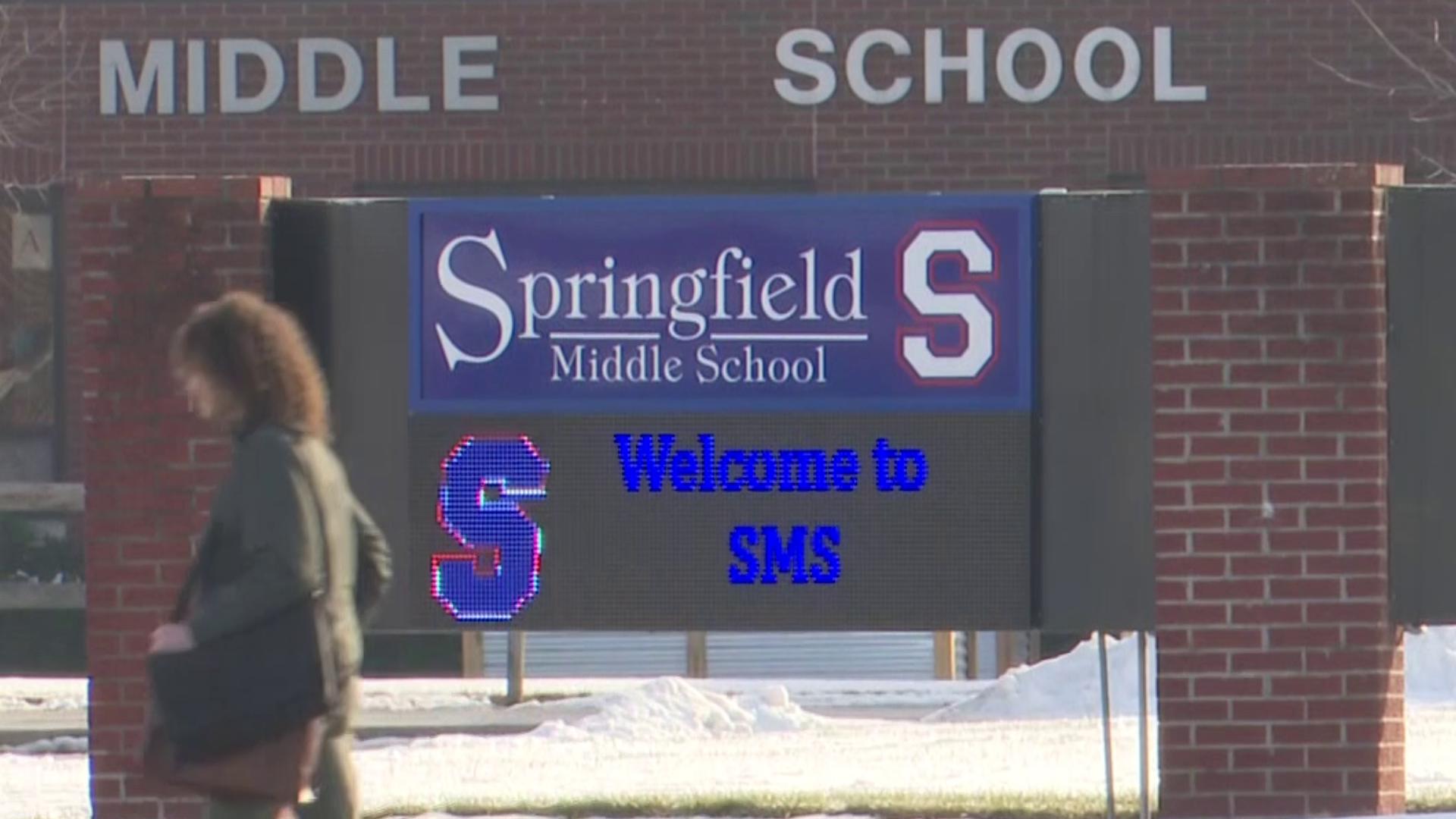 Springfield Middle School using staggered dismissal schedule Wednesday ...