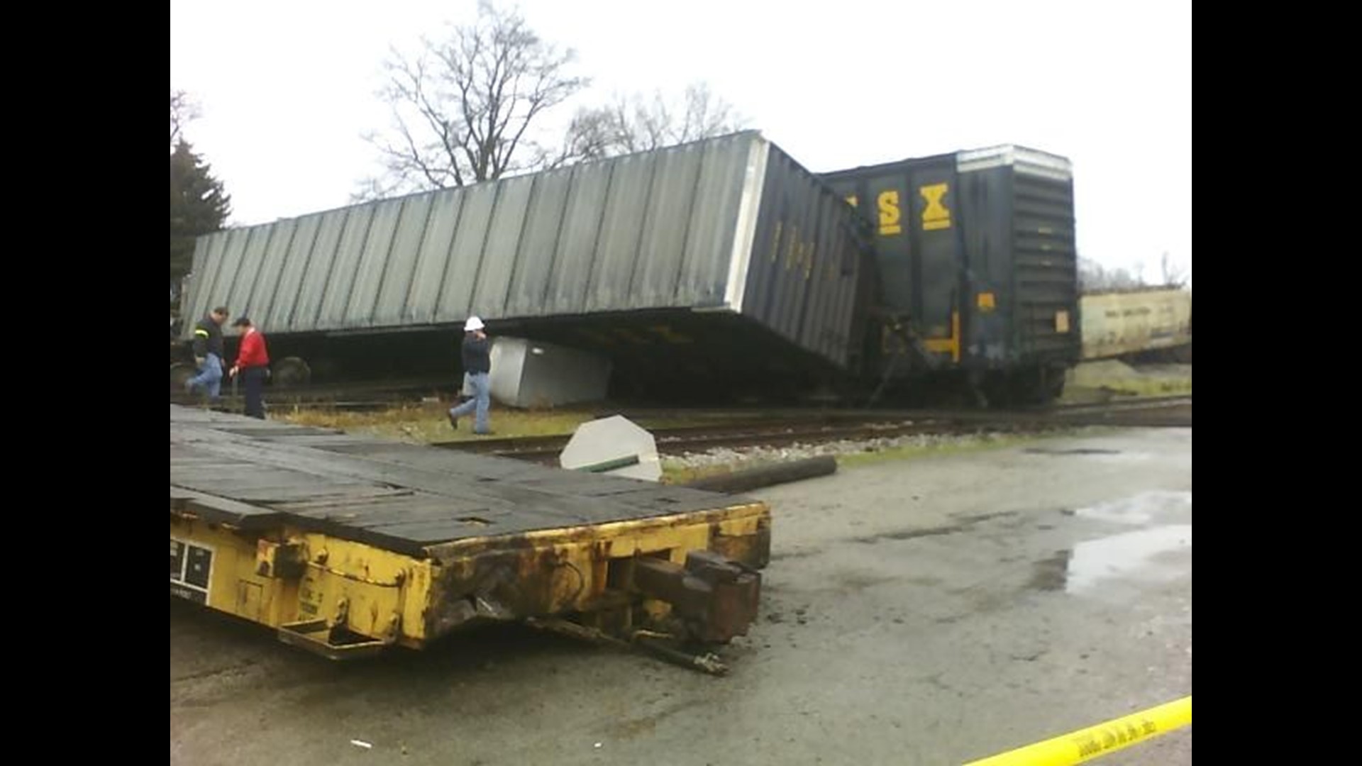 Train Derails, Crushing Car on the Road | wtol.com