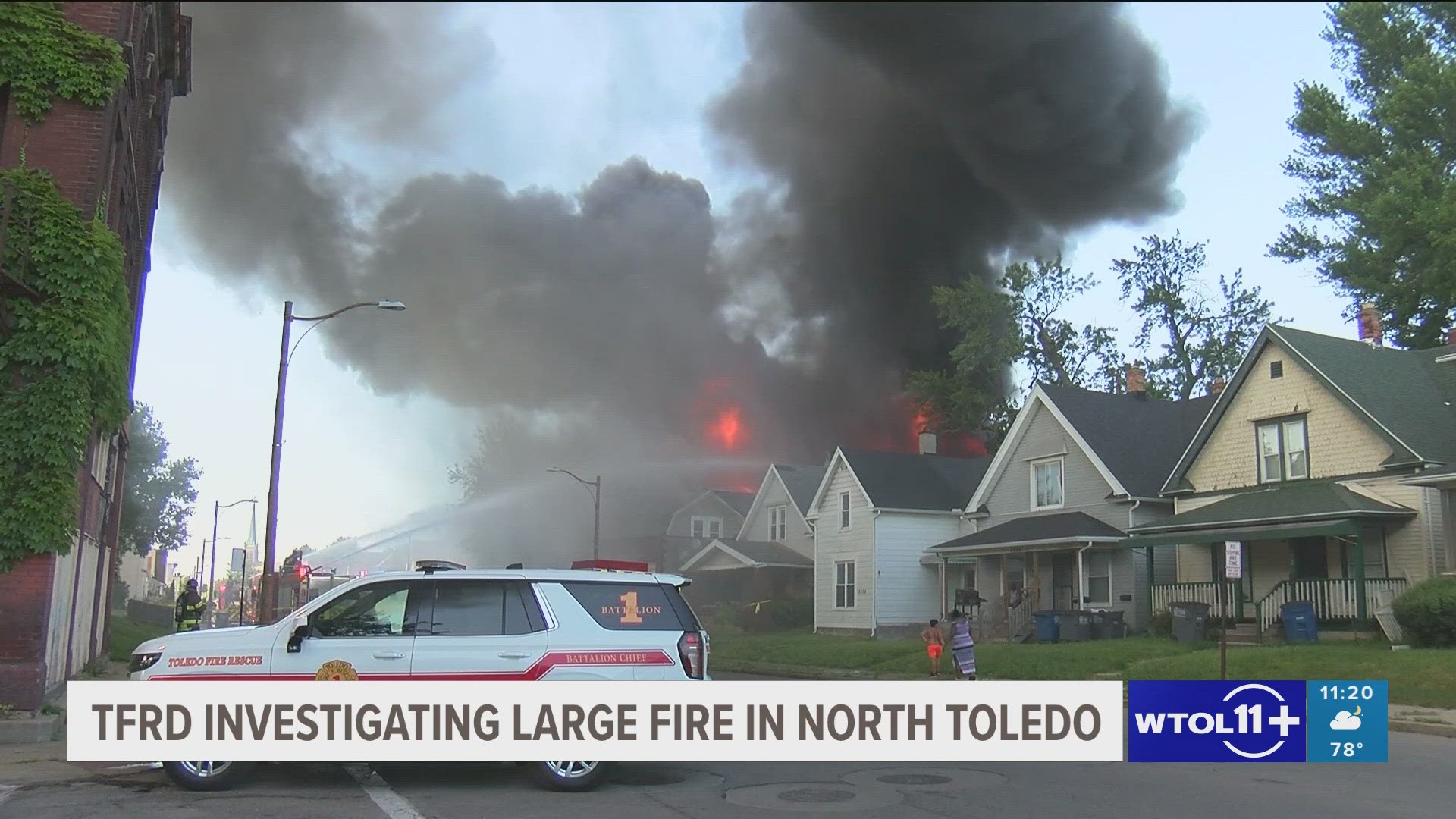 Former Mohr Brothers building, house catch on fire in north Toledo on ...