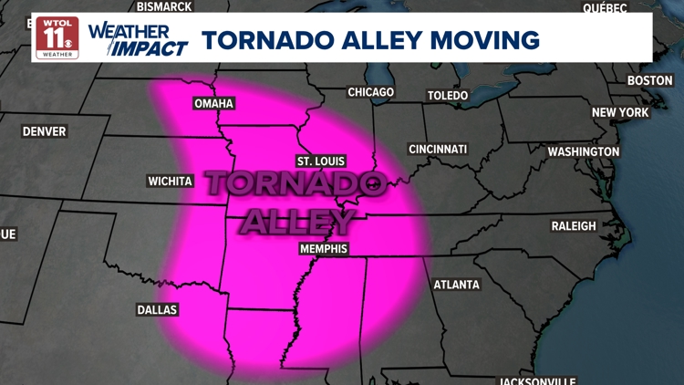 Tornado alley is shifting east: What that means for the Midwest | wtol.com
