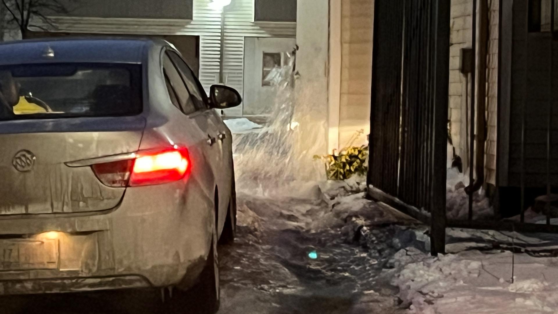 Water floods street in downtown Toledo, freezing on roadway | wtol.com
