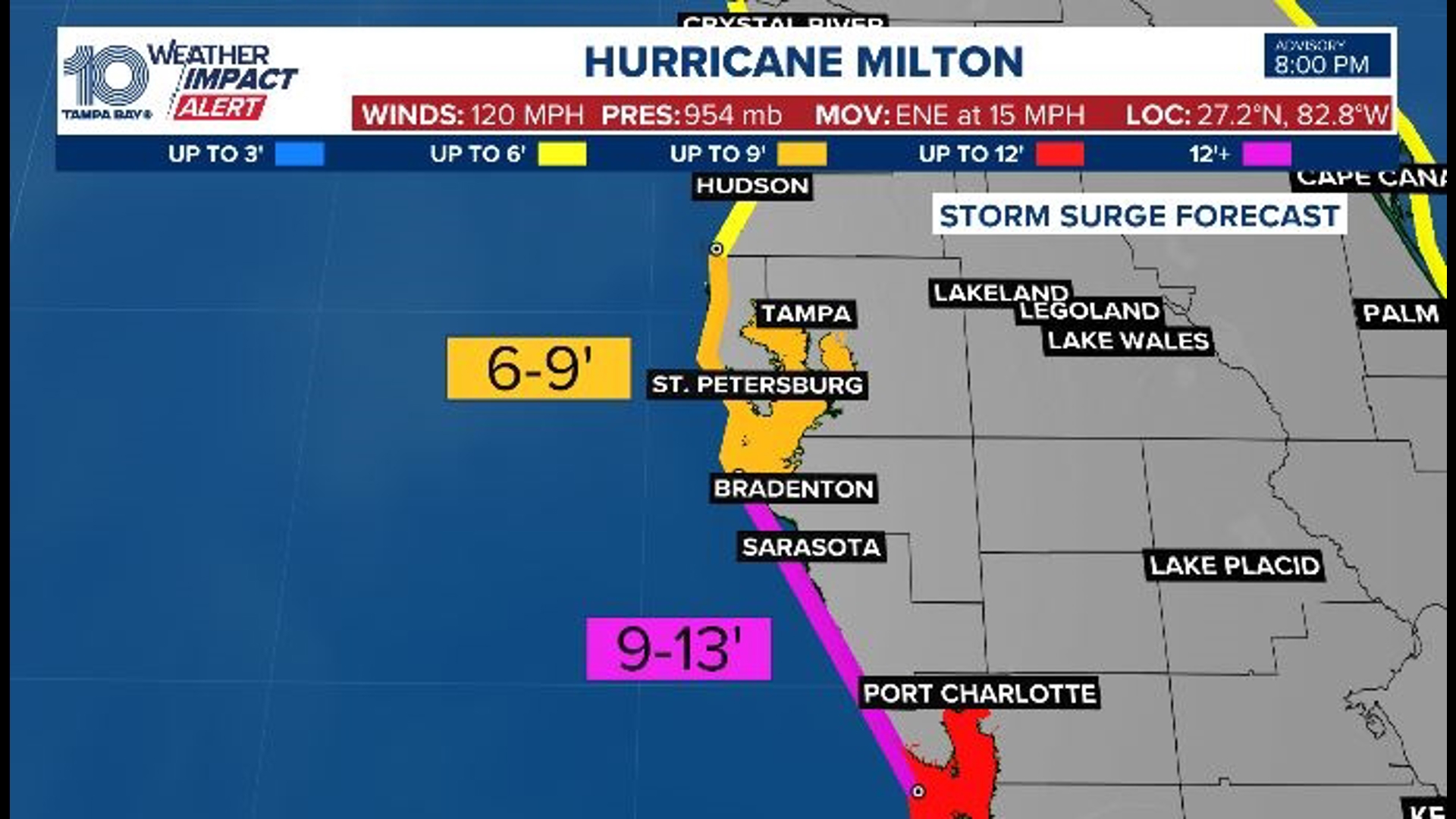 Track Hurricane Milton: Forecast cone, alerts | wtol.com