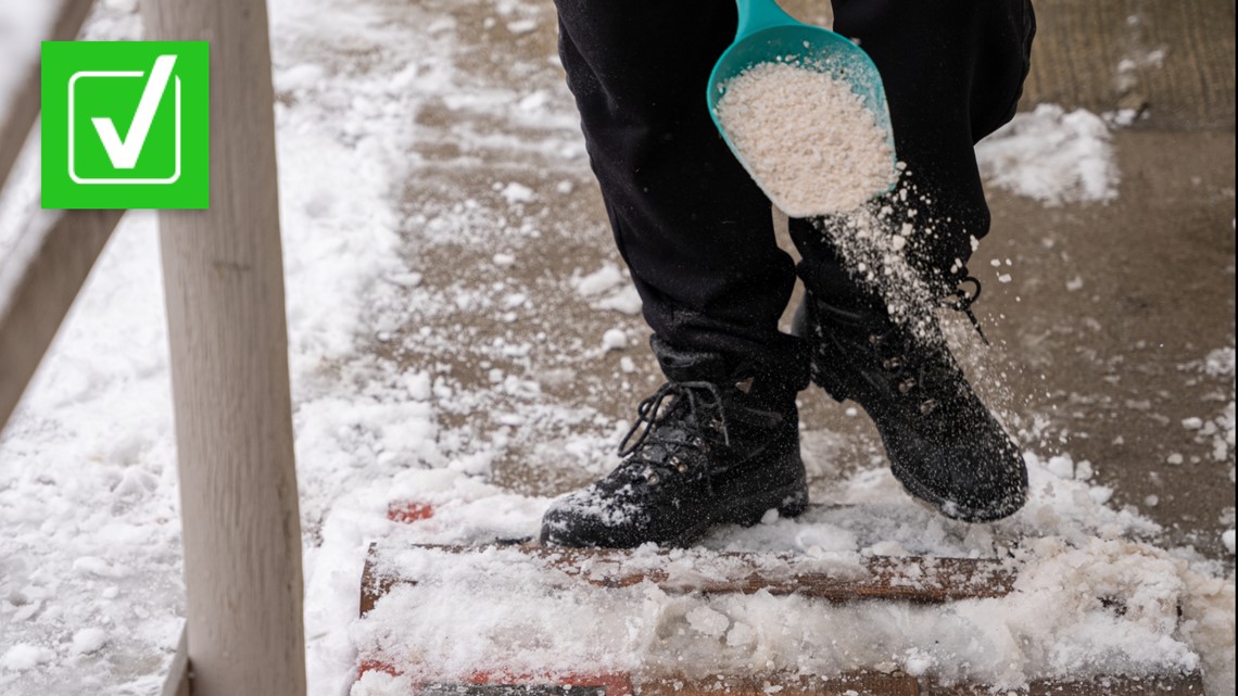 Why does salt make ice melt? Explaining freezing point depression ...