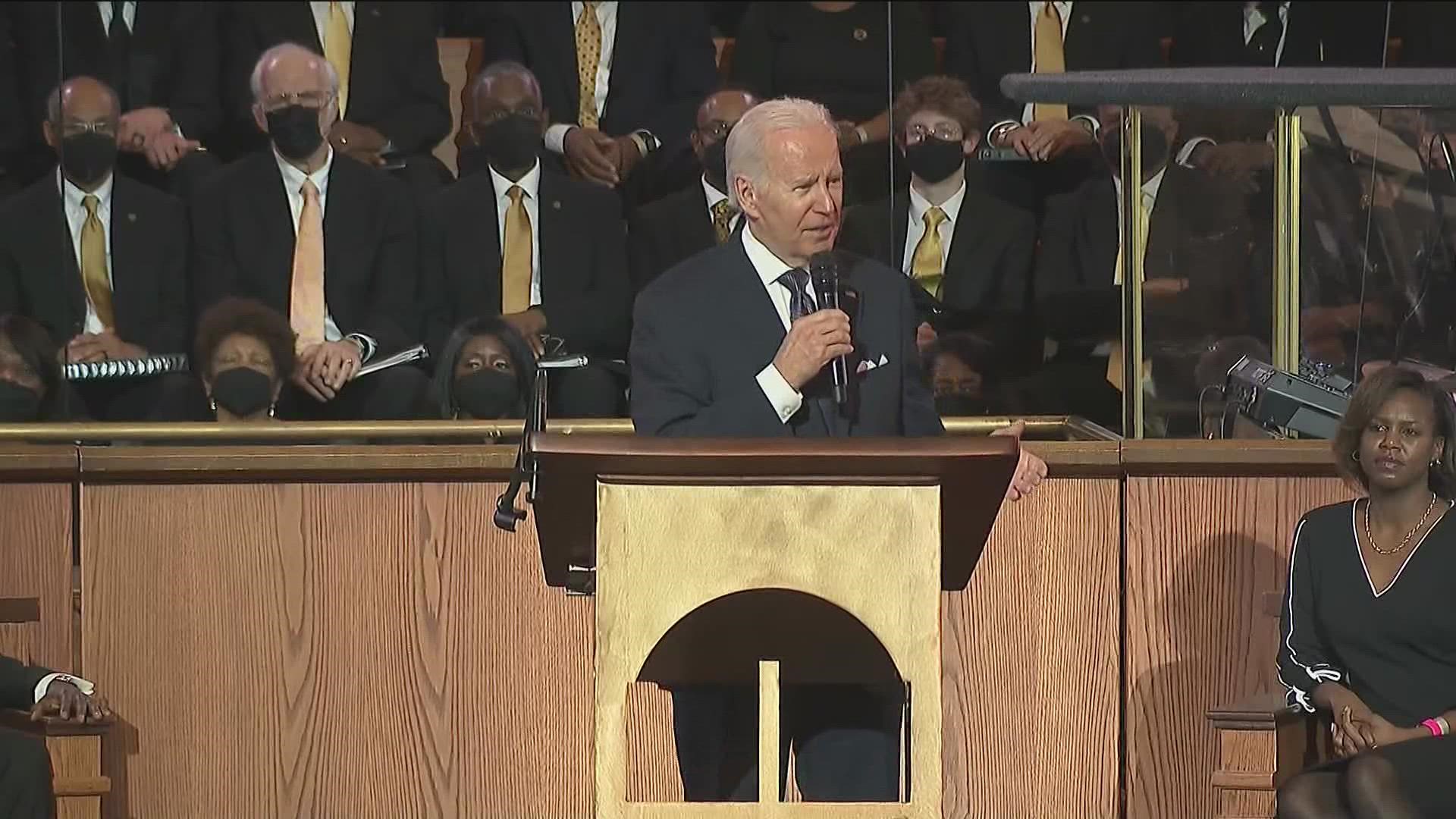 President Joe Biden MLK sermon at Ebenezer Baptist in Atlanta | wtol.com