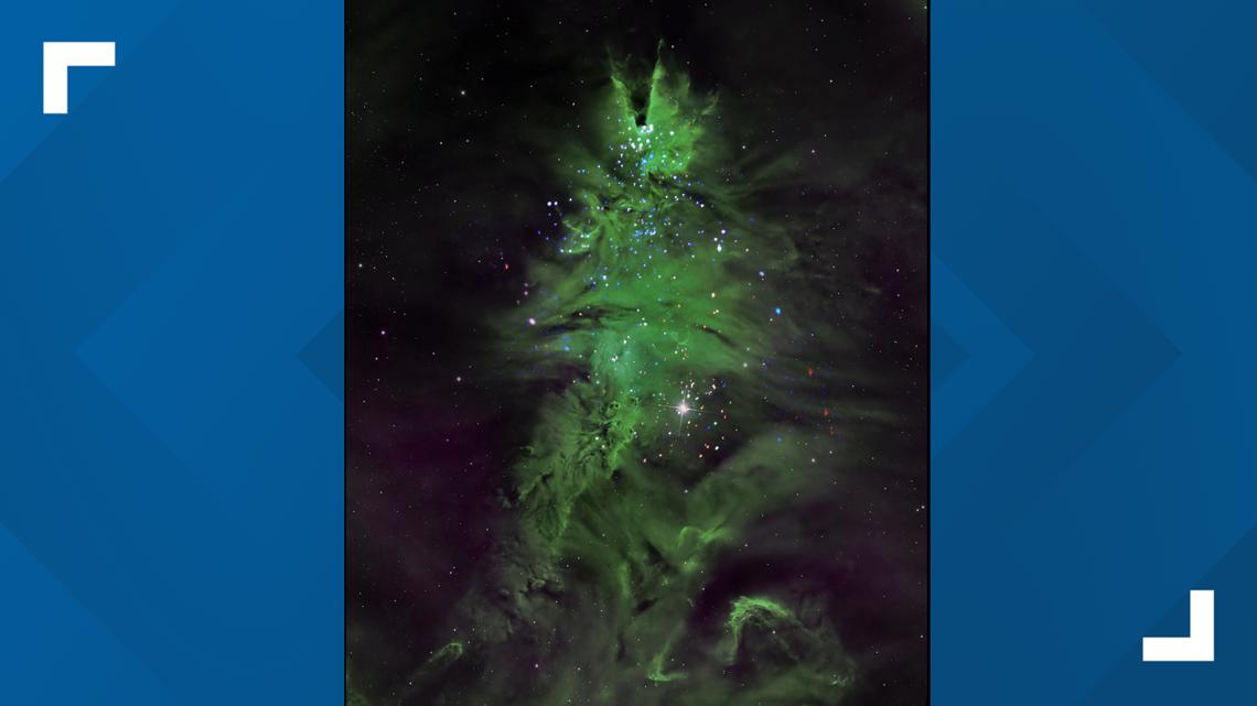 Christmas tree cluster in space, NASA telescopes show | wtol.com