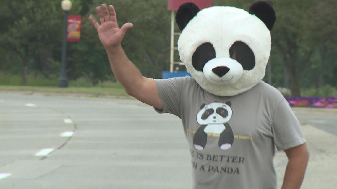 'Panda Man' spreads joy in Michigan city of Ionia | wtol.com